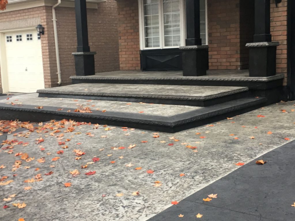 Steps & Front Walkways – Oasis Stamped Concrete, Sealing & Repair Services
